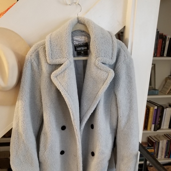 Kensie | Jackets & Coats | Light Blue Teddy Coat | Poshmark